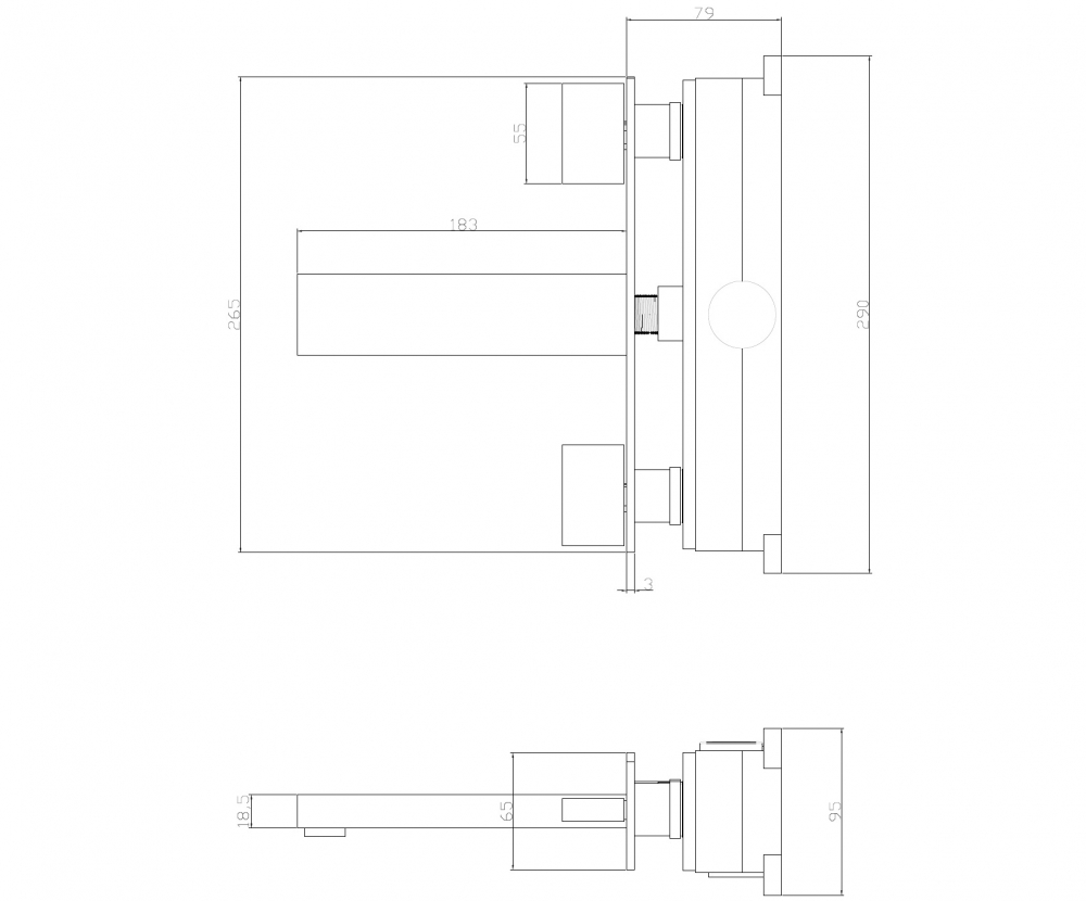 Смеситель для раковины Abber Daheim AF82122B черный матовый купить в Москве